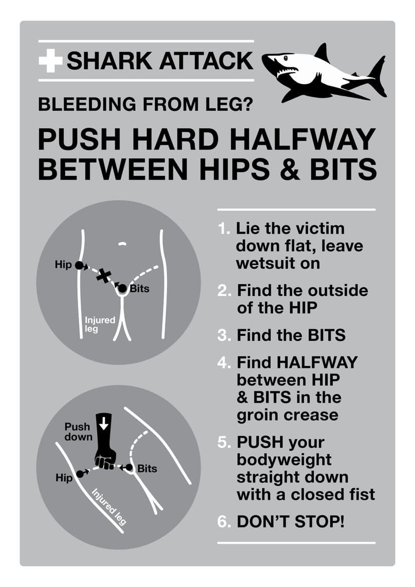 New life-saving technique for shark attack victims